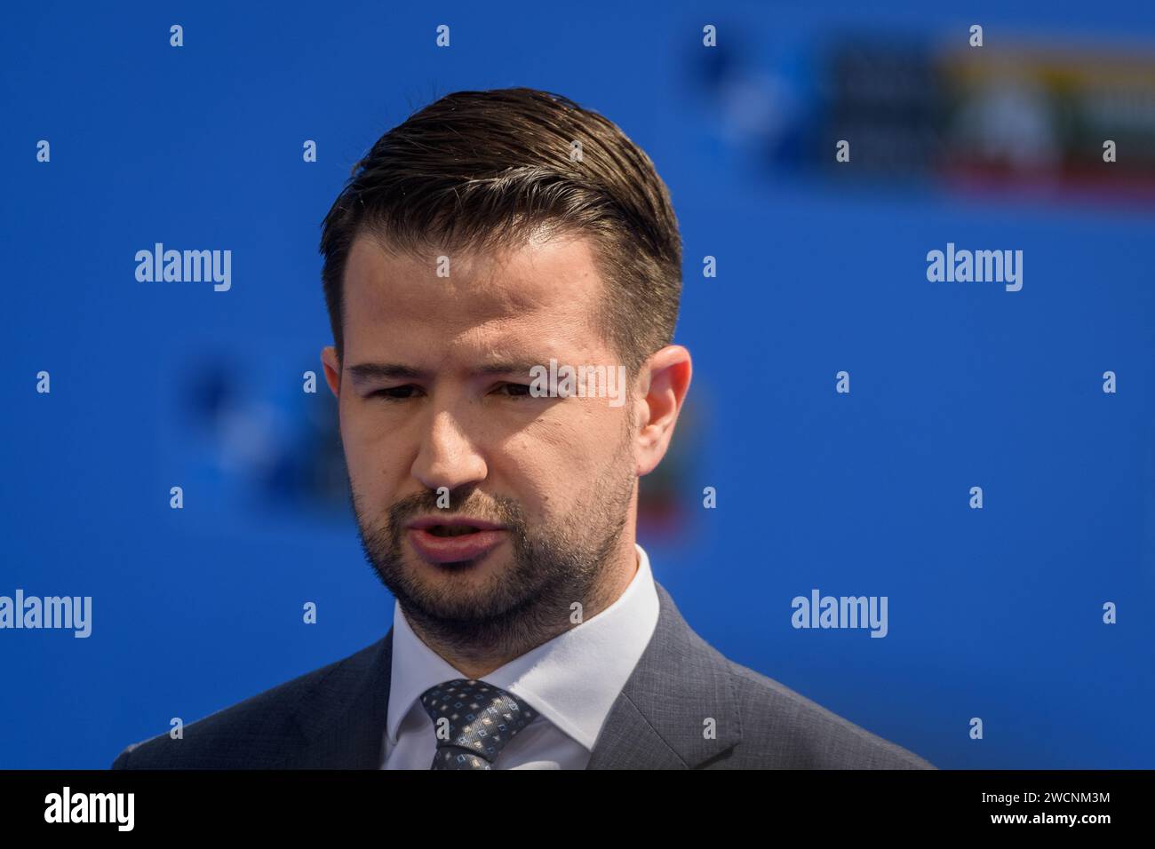 VILNIUS, LITHUANIA. 11th July 2023. Jakov Milatovic, President of ... VILNIUS, LITHUANIA. 11th July 2023. Jakov Milatovic, President of ...