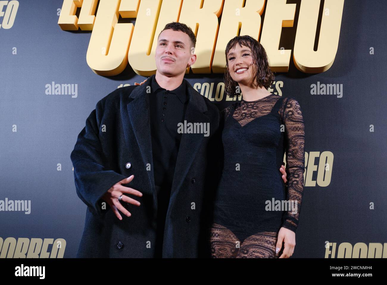 Madrid, Spain. 16th Jan, 2024. Maria Pedraza and Aron Piper attends the ...