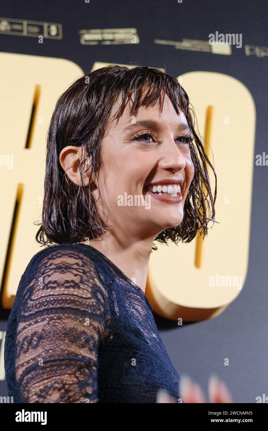 Madrid, Spain. 16th Jan, 2024. Maria Pedraza attends the Madrid ...