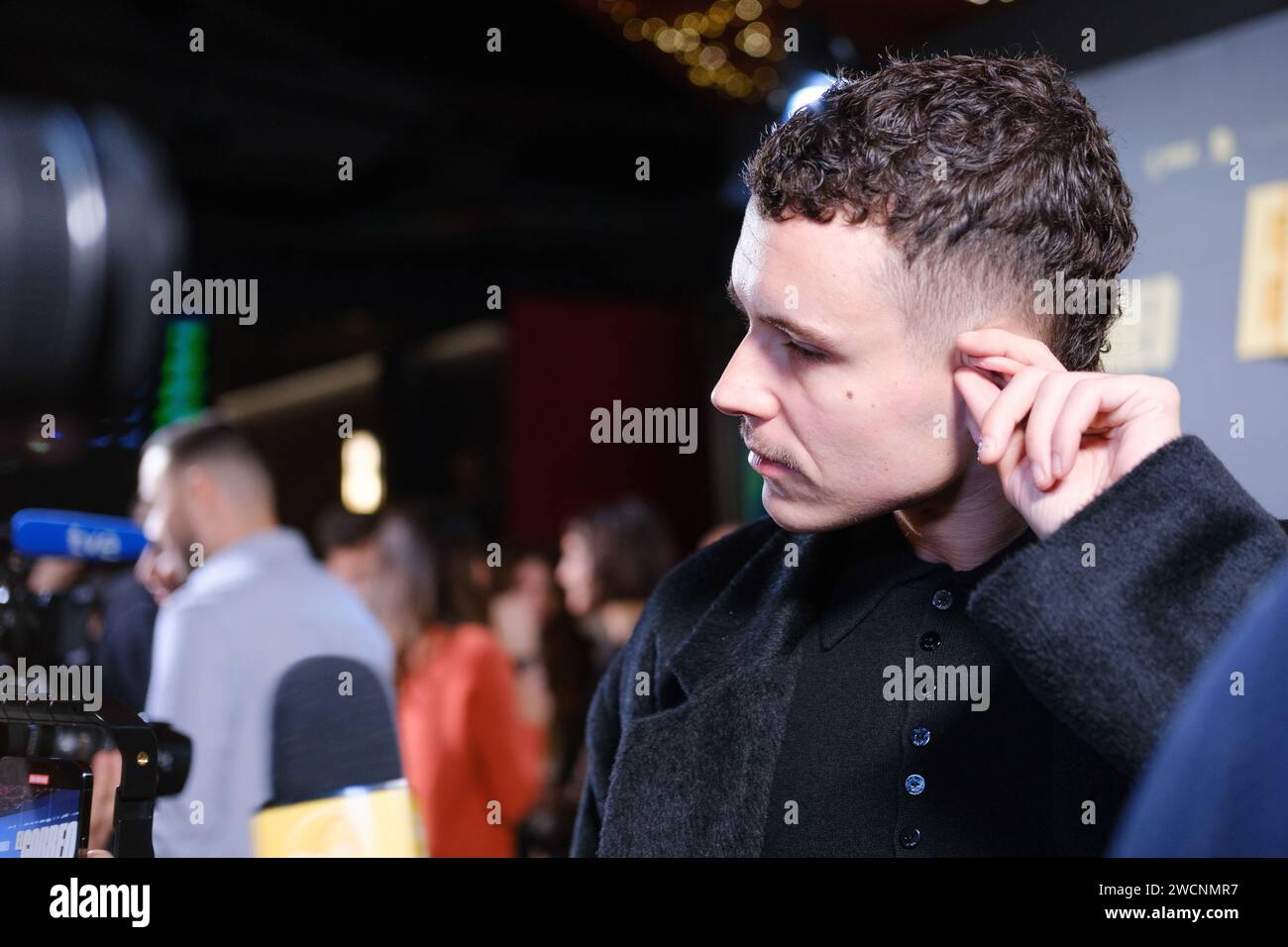 Madrid, Spain. 16th Jan, 2024. Aron Piper attends the Madrid photocall ...