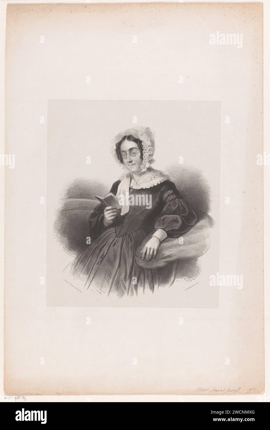 Portrait of an unknown woman, possibly Mrs. Smissaert, Johan Hendrik ...