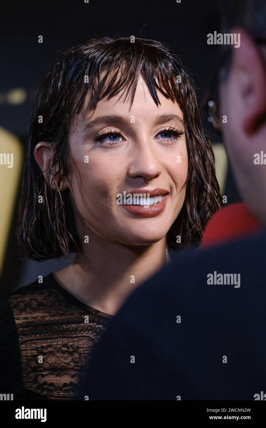 Madrid, Spain. 16th Jan, 2024. Maria Pedraza attends the Madrid ...