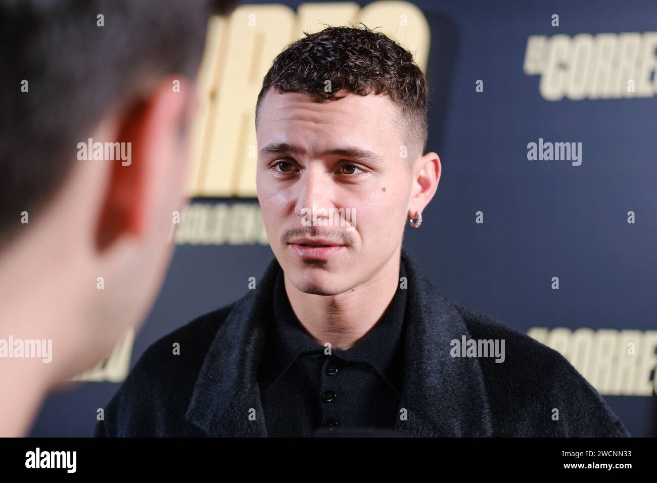Madrid, Spain. 16th Jan, 2024. Aron Piper attends the Madrid photocall ...