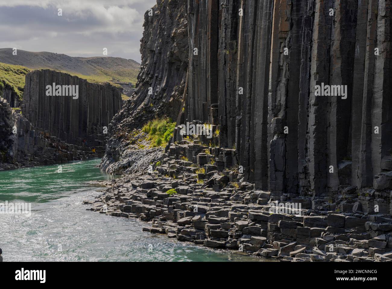 Studlagil Canyon, basalt columns, largest collection of basalt columns ...