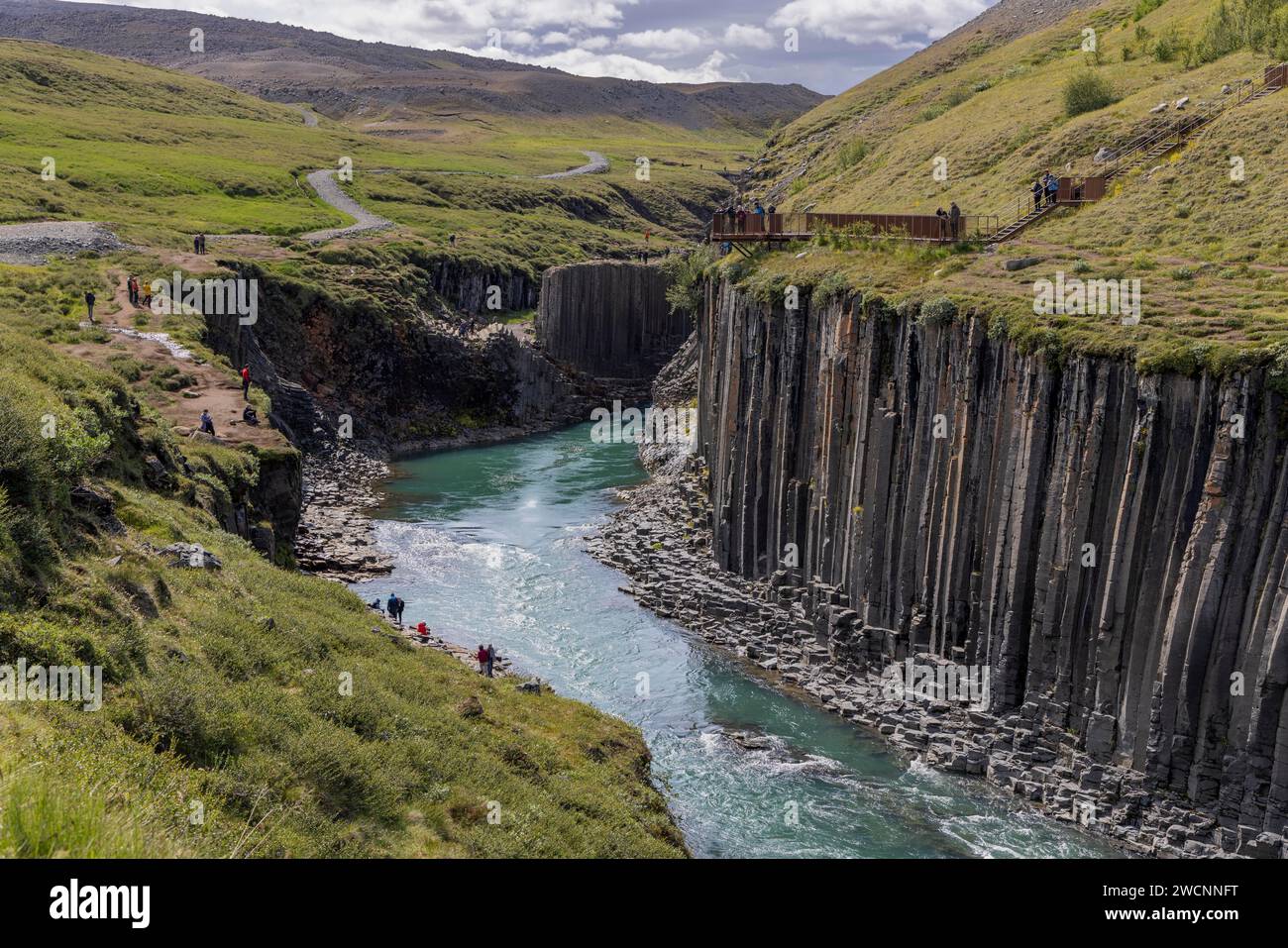 Studlagil Canyon, basalt columns, largest collection of basalt columns ... Studlagil Canyon, basalt columns, largest collection of basalt columns ...