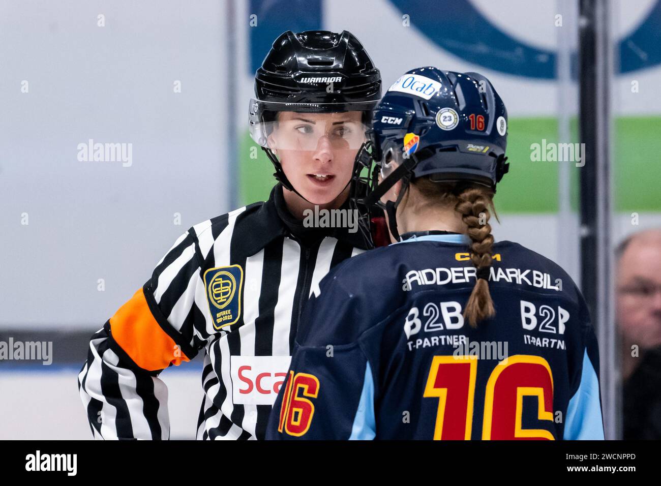 Stockholm, Stockholm, Sweden. 16th Jan, 2024. referee ref Anna Hammar ...