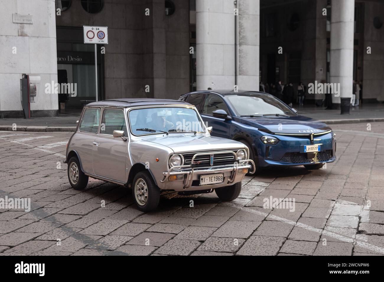The new Lancia Y spotted on the streets of Milan. Vintage vs Modern ...