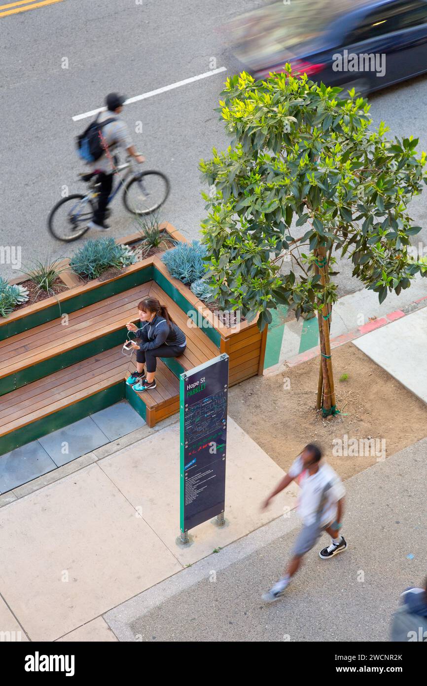 Converting on street parking spaces hi-res stock photography and images - Alamy