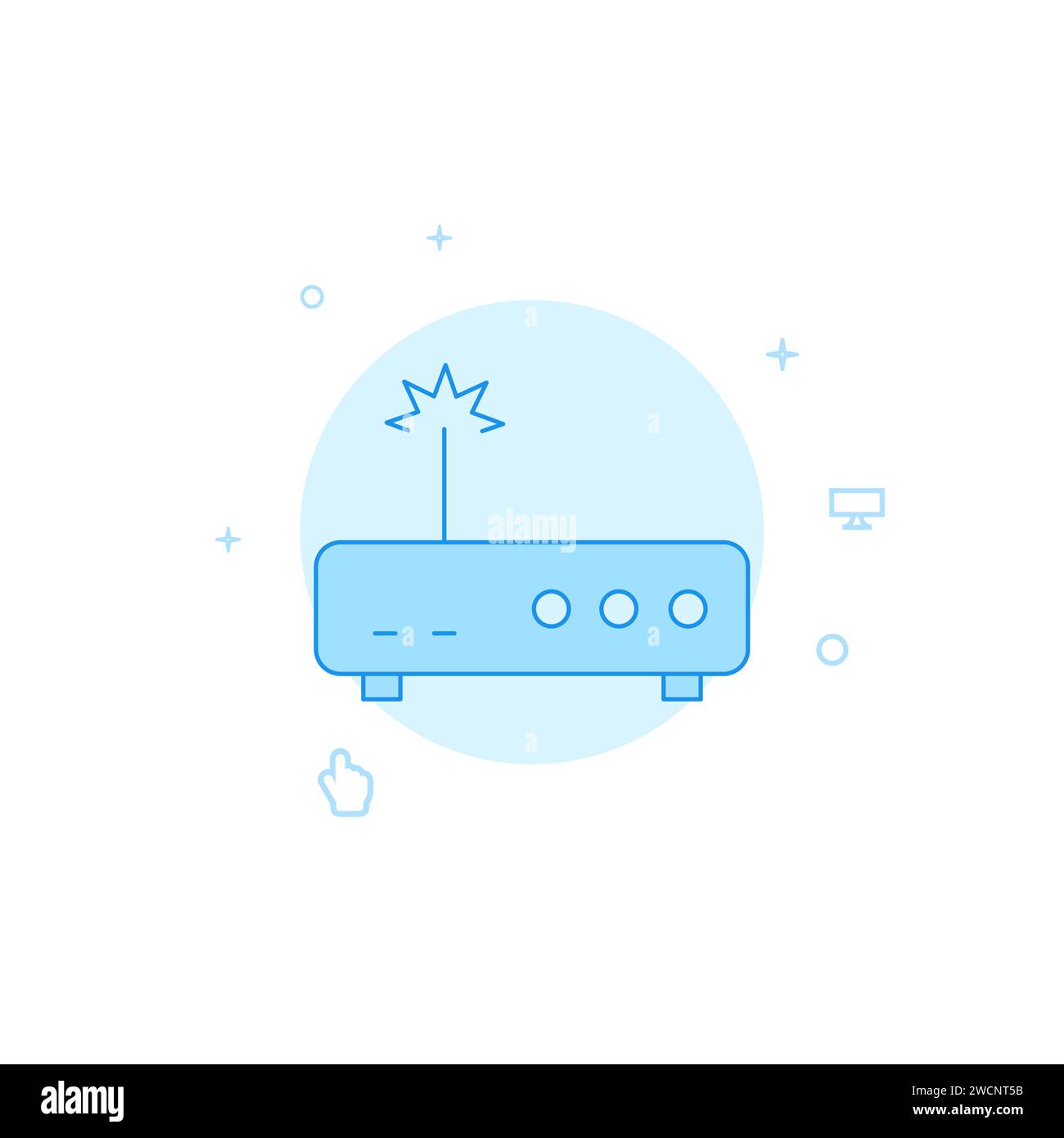 Router blue Stock Vector Images - Alamy
