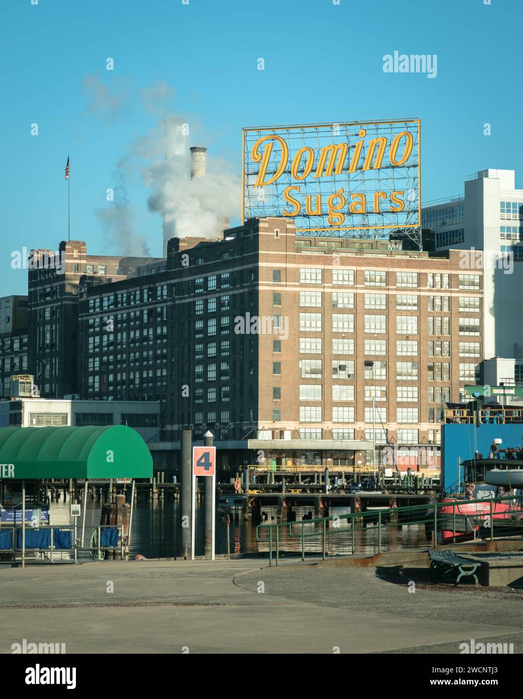 Domino Sugars Factory vintage sign in Baltimore, Maryland Stock Photo ...