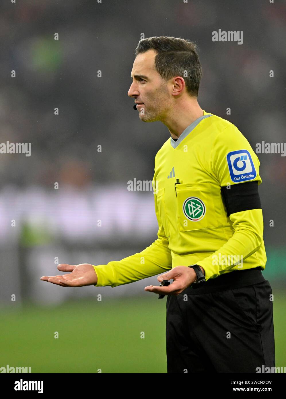 Referee Referee Benjamin Brand Gesture Gesture Allianz Arena, Munich ...