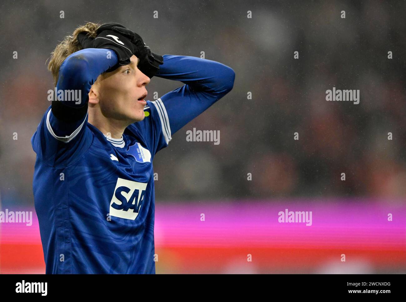 Maximilian Beier TSG 1899 Hoffenheim (14) disappointed after missing a ...