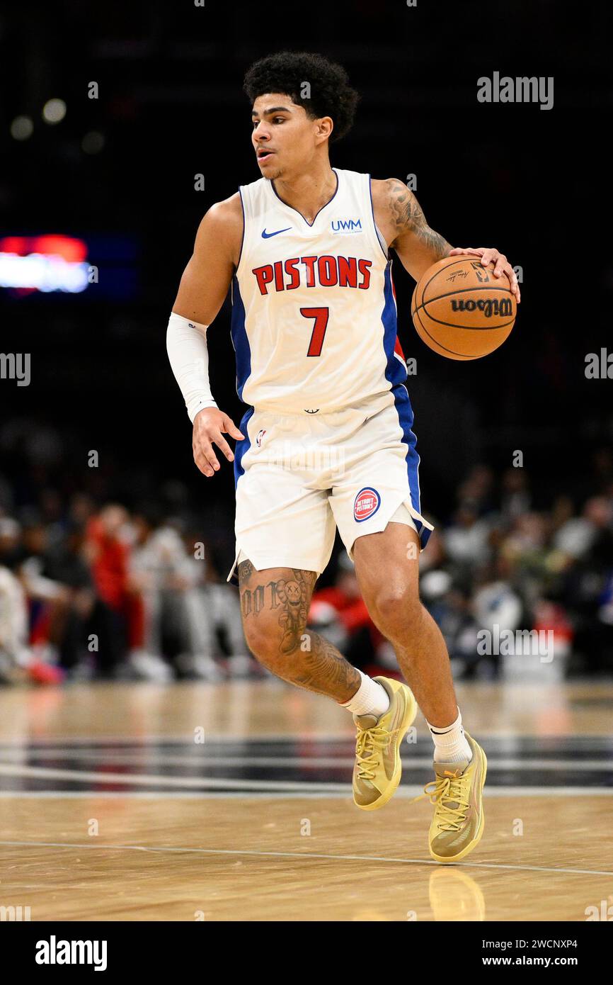 Detroit Pistons guard Killian Hayes (7) in action during the first half ...
