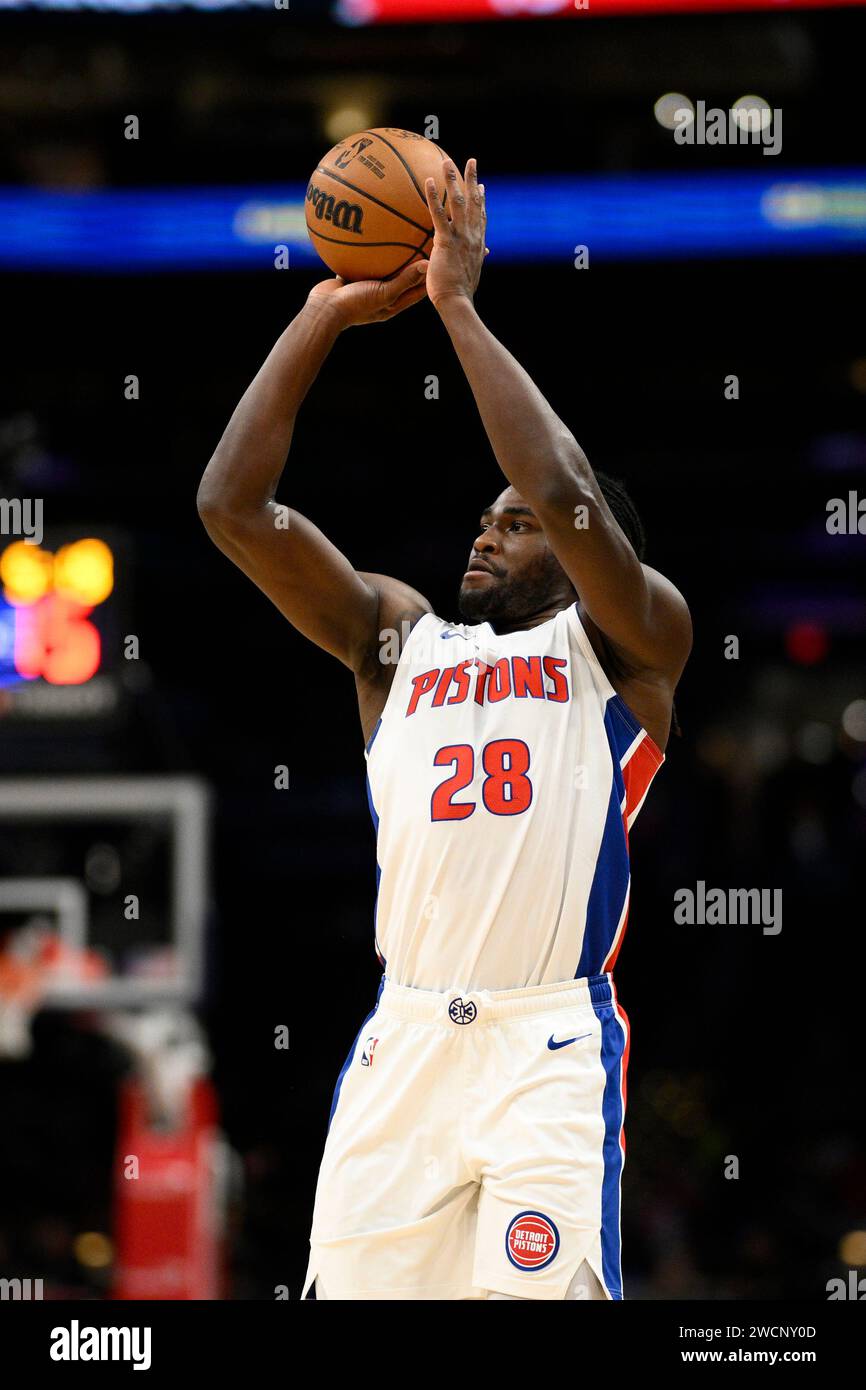Detroit Pistons center Isaiah Stewart (28) in action during the first ...