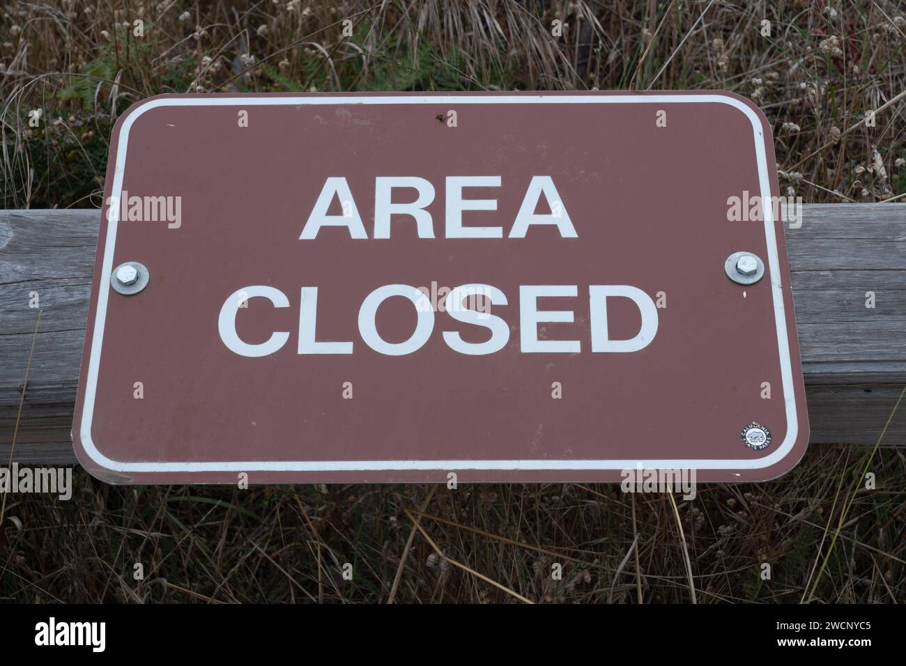 Area closed sign hi-res stock photography and images - Alamy