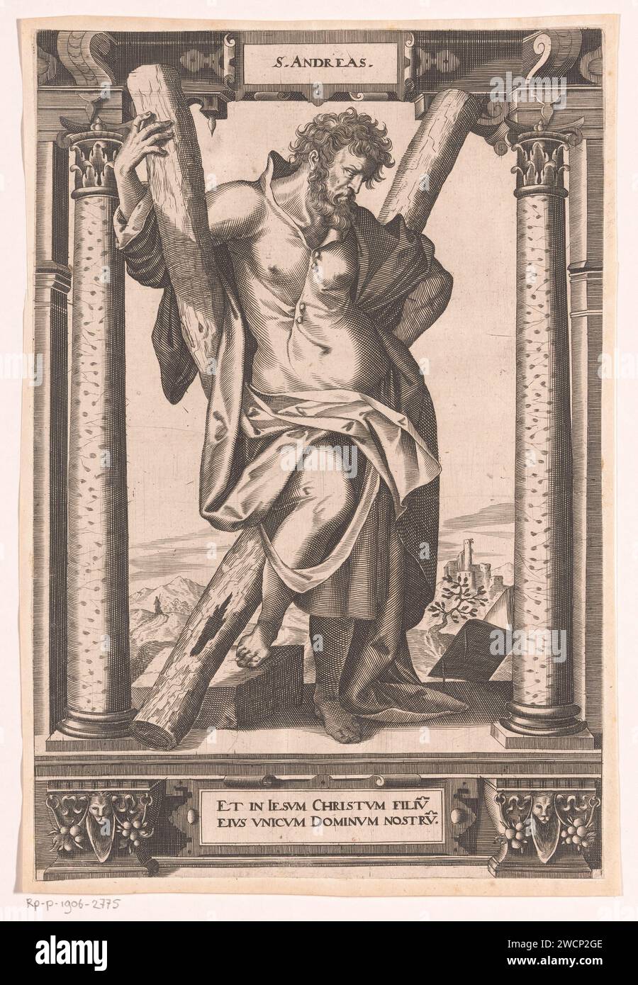 Andreas de Apostel, Dietrich Krüger, 1614 print Germany paper engraving ...