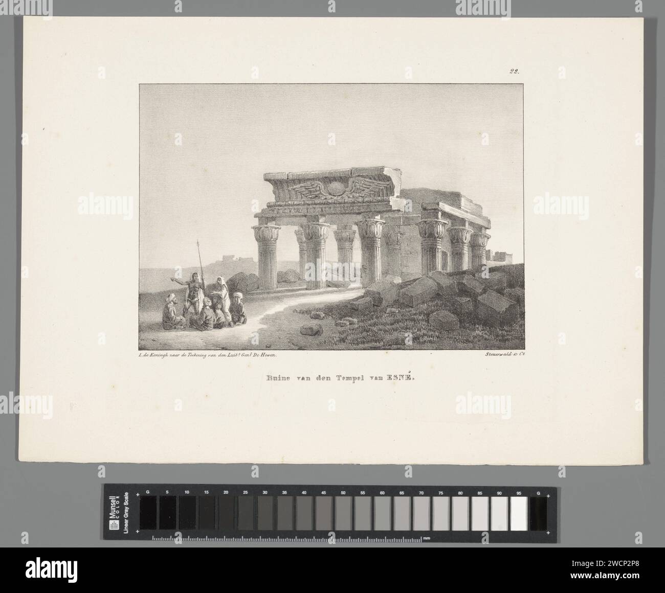 Ruin of the Temple of Esna, Leendert de Koningh, After Otto Baron Howen ...