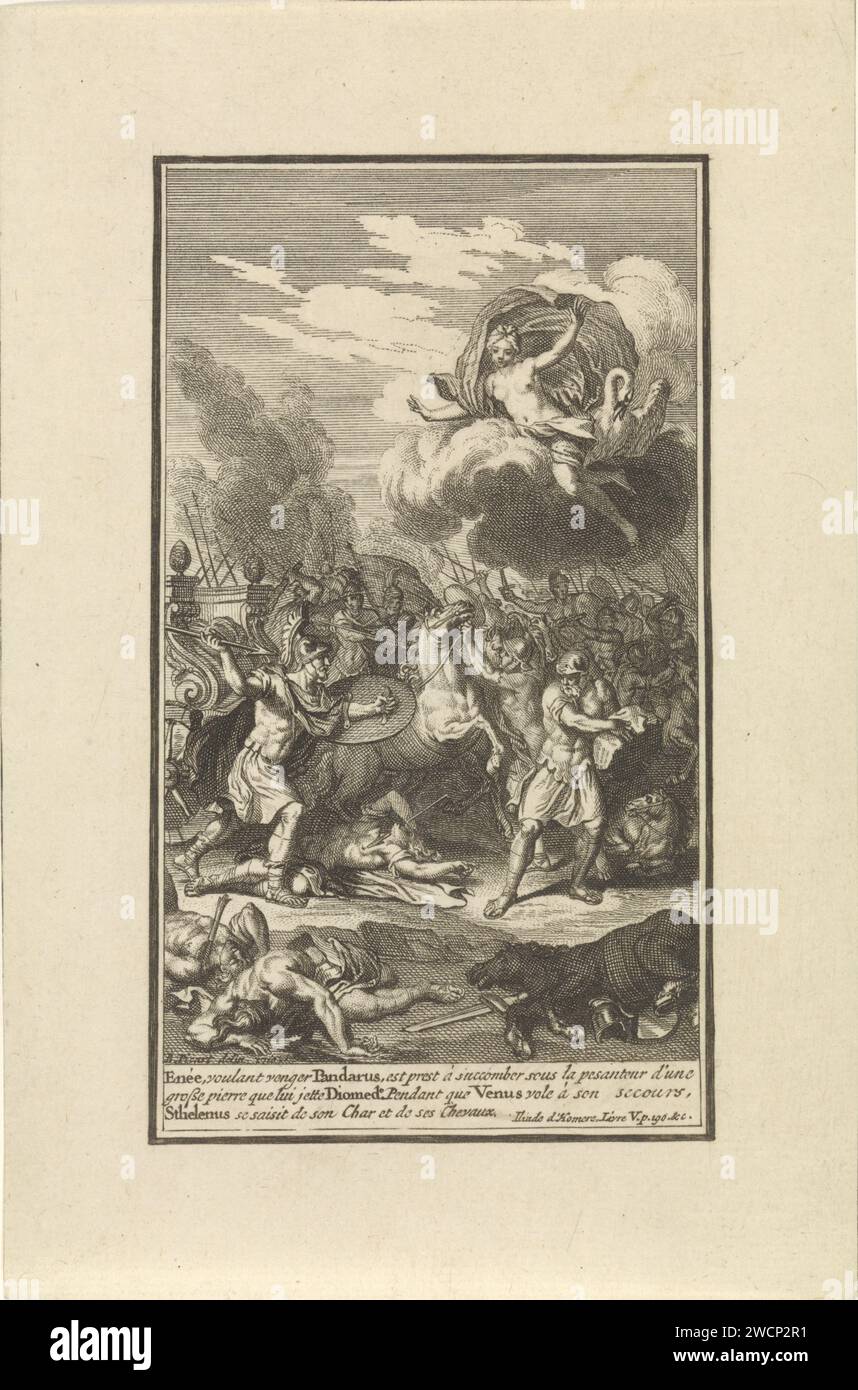 Aeneas wants to save the body of Pandarus, Bernard Picart (workshop or ...