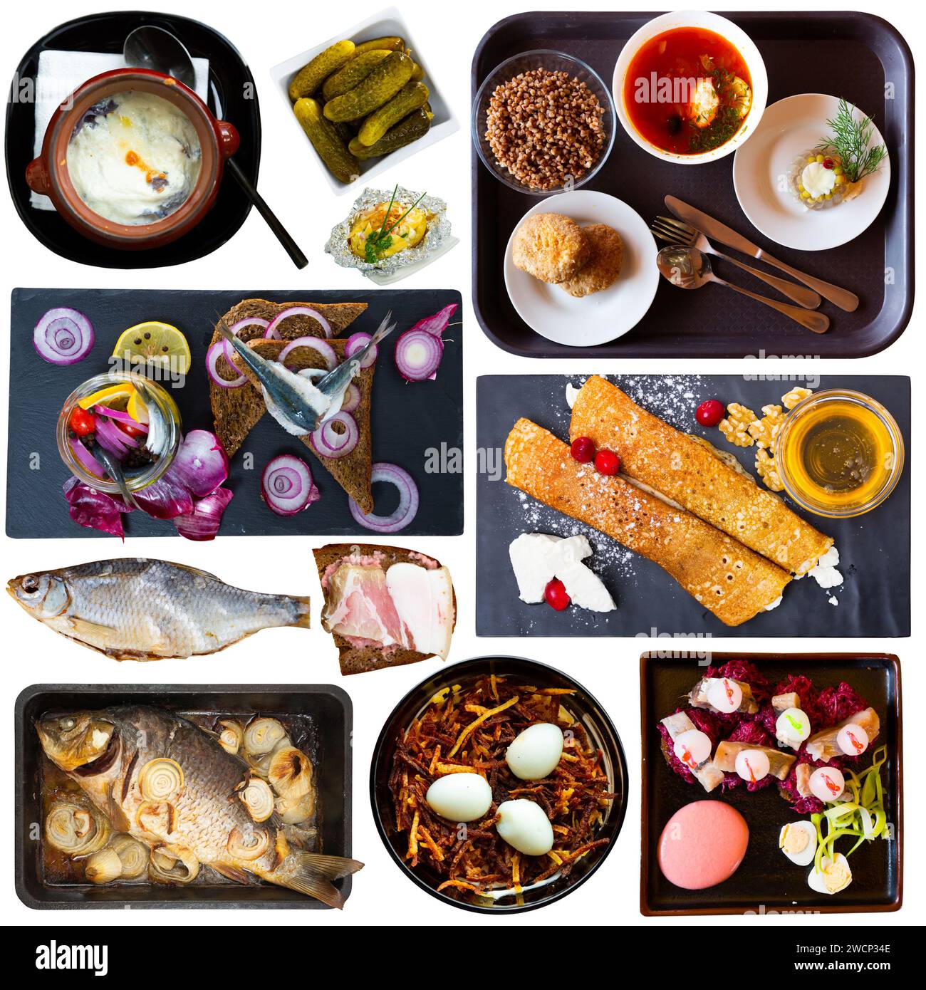 Russian traditional soup solyanka Cut Out Stock Images & Pictures - Alamy