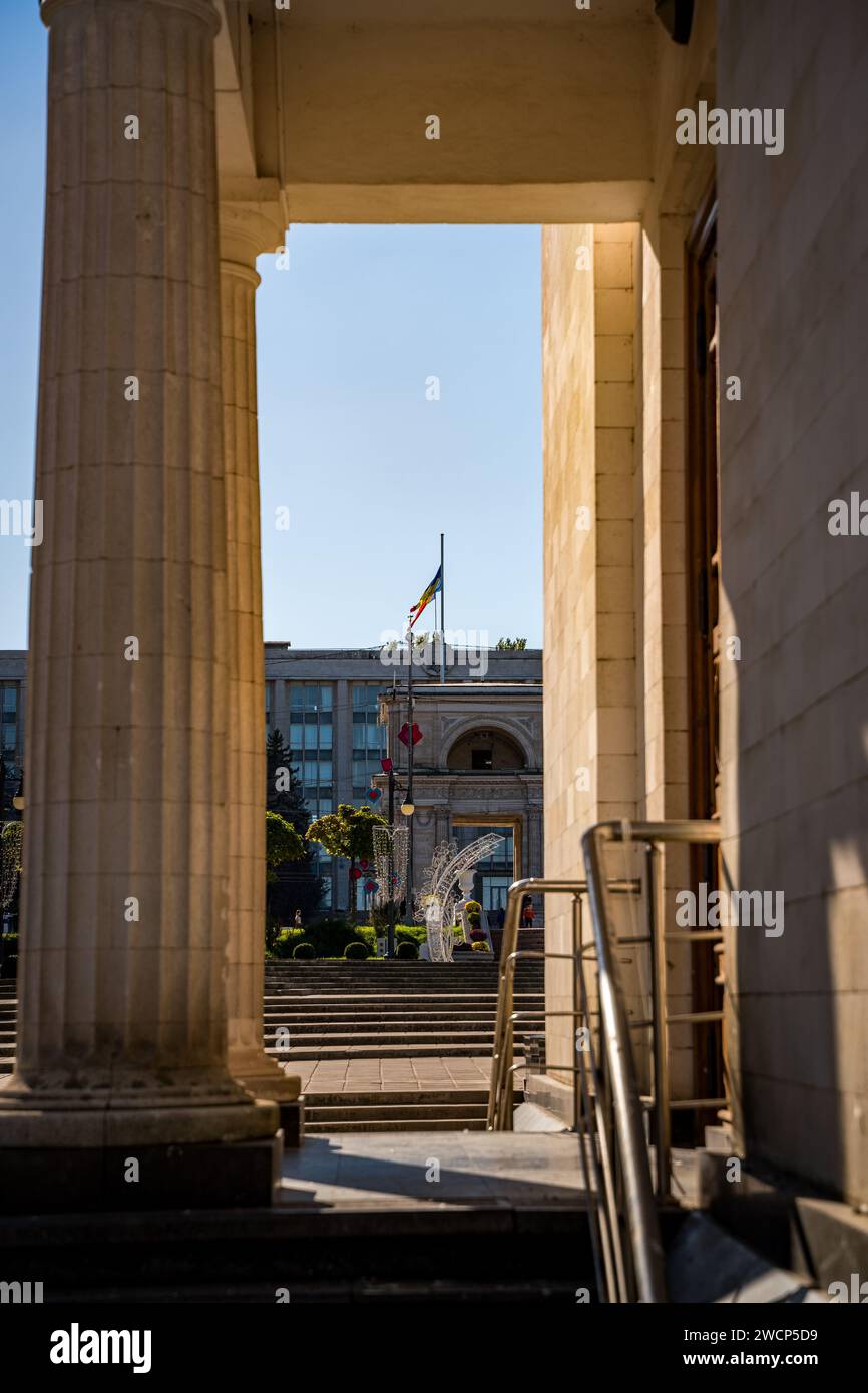 view on Arc de Triomphe in chisinau on The Great National Assembly ...
