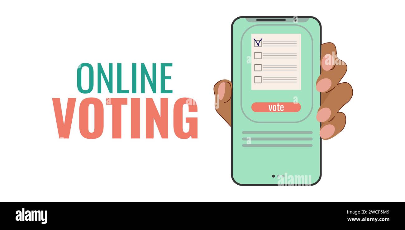 Presidential elections online voting for the head country. Voting by ...