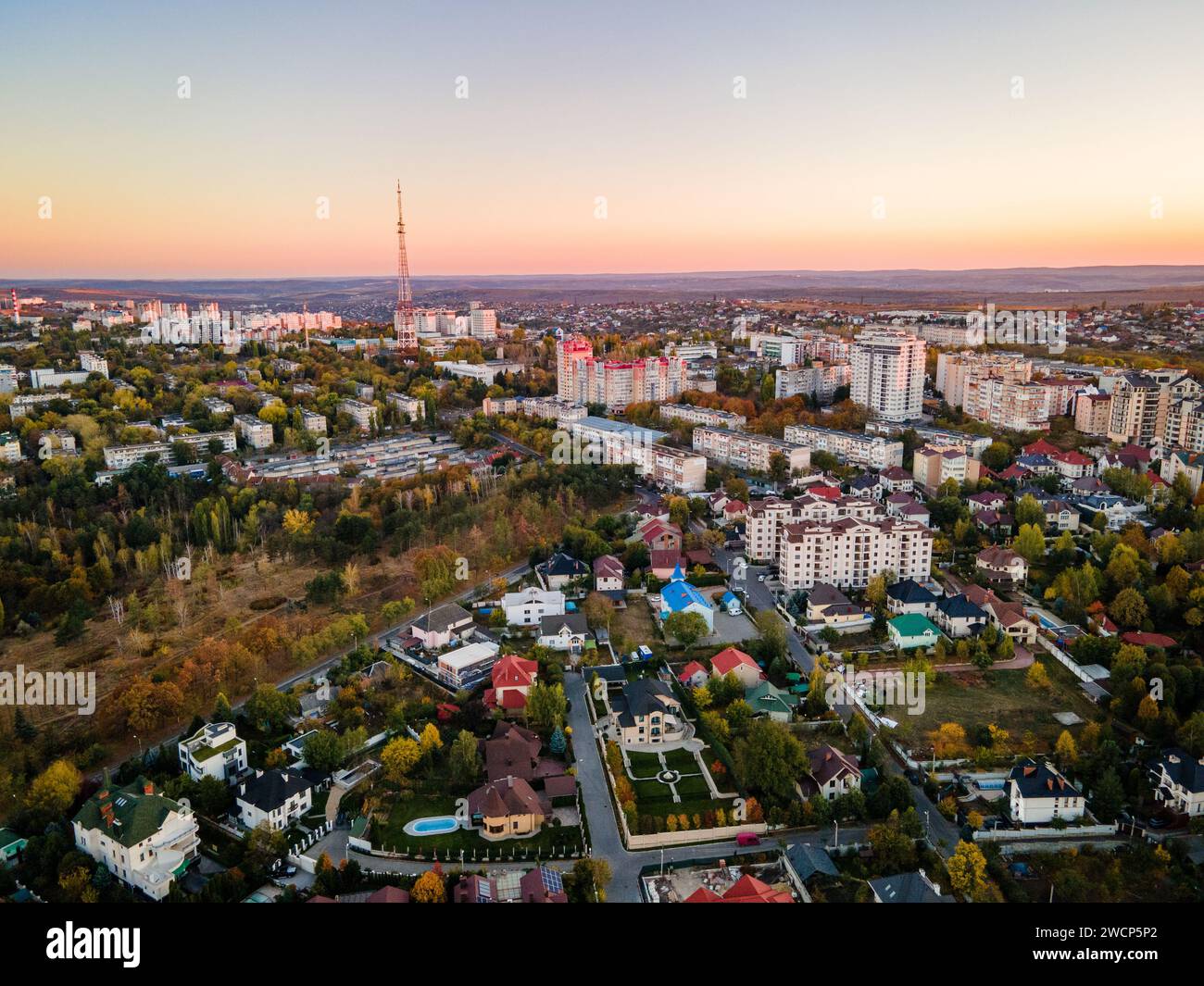Aerial drone view chisinau hi-res stock photography and images - Alamy