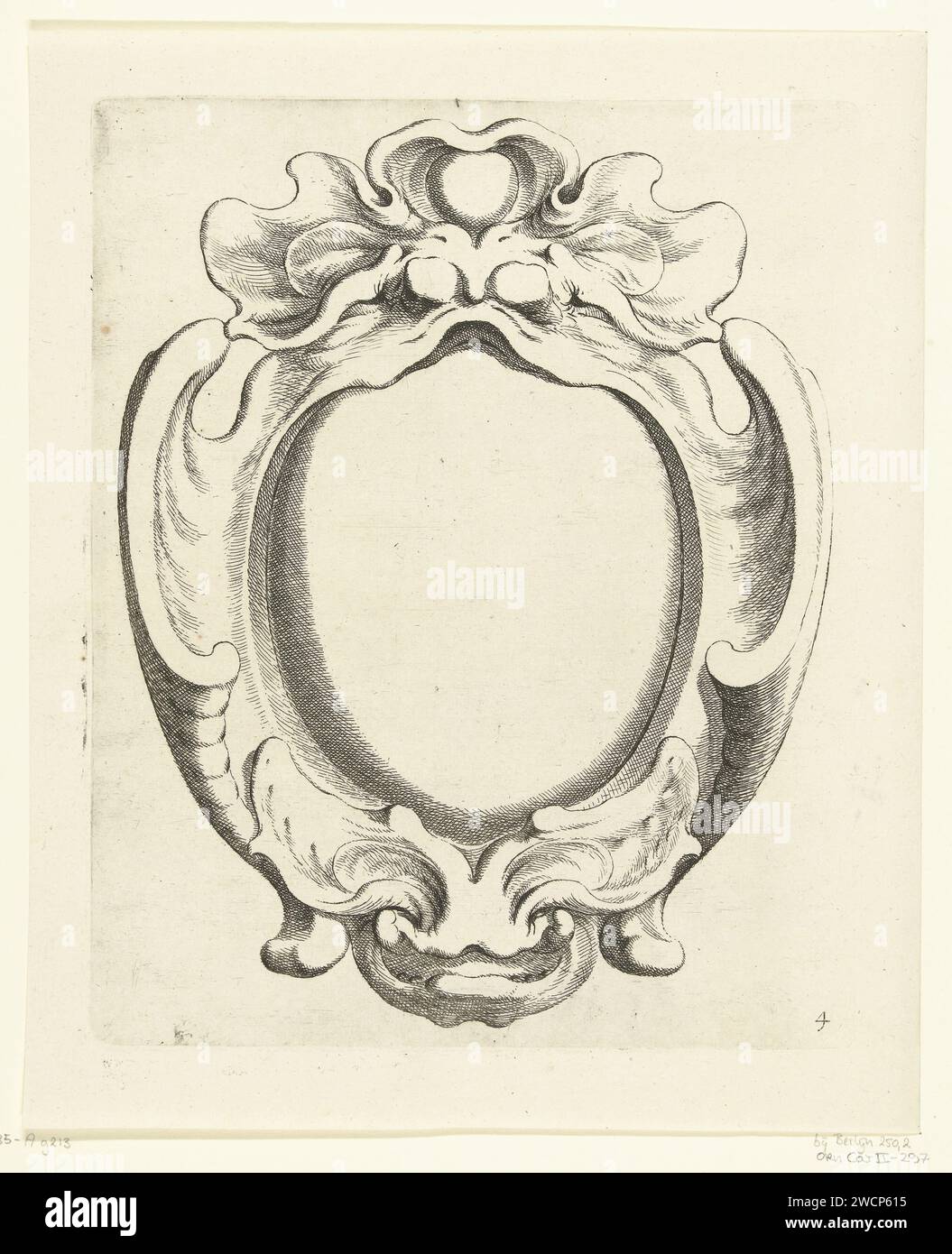 Vertical lobe car shower with large oval compartment, Johannes Lutma ...