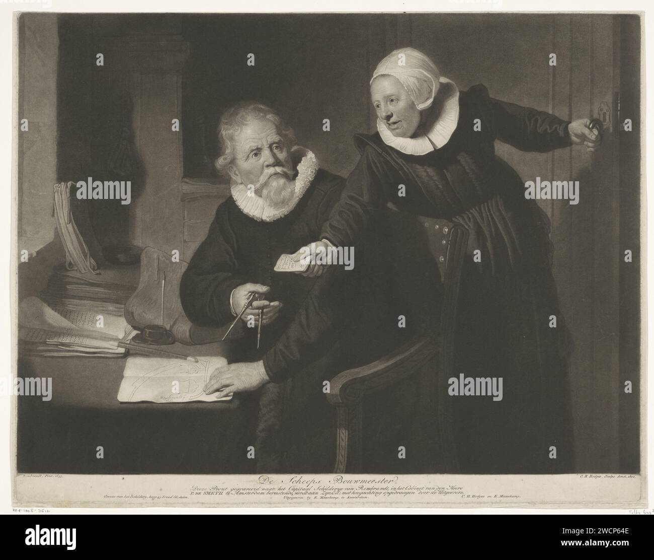 Shipbuilder Jan Rijcksen and his wife Griet Jans, Charles Howard Hodges ...