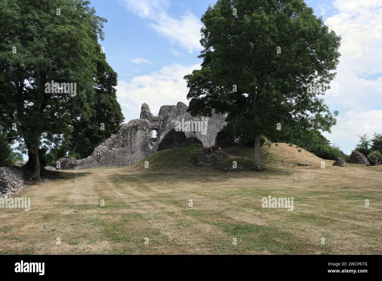 The ruins of St Quentin's castle in Llanblethian Cowbridge Wales UK ...