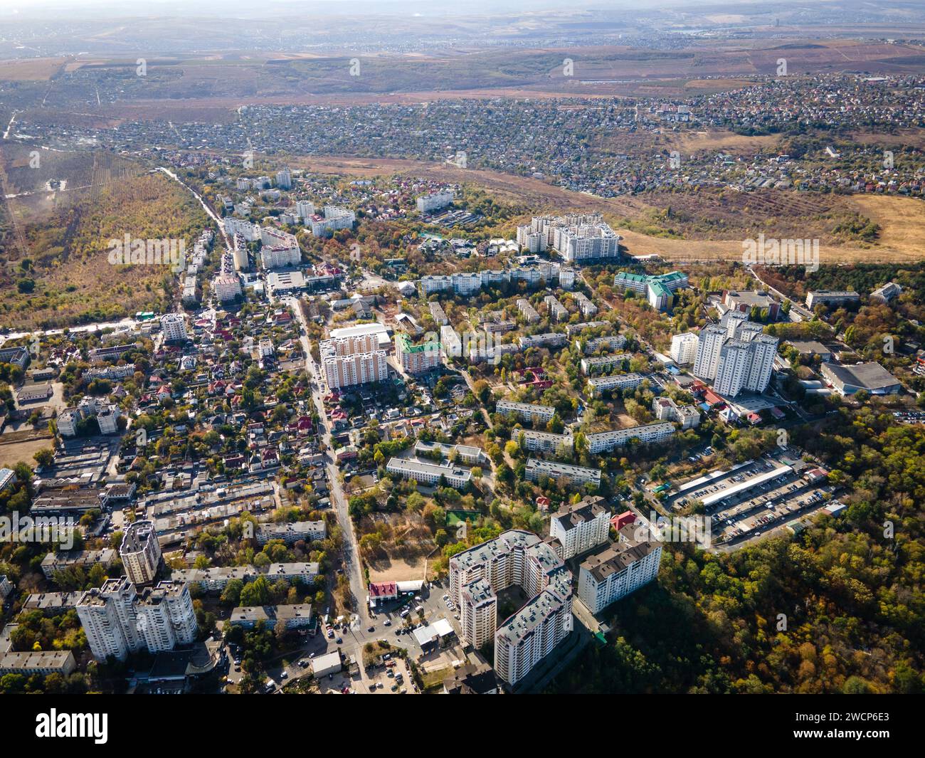 aerial view of the city of chisinau in moldova Stock Photo - Alamy