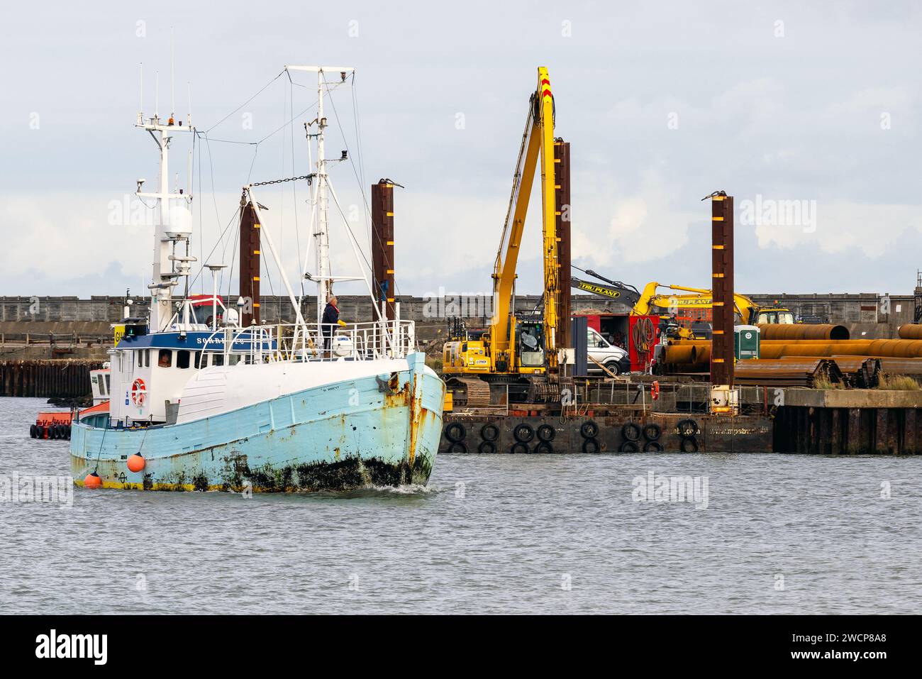 Lowestoft Harbour and Seafront Suffolk UK Stock Photo - Alamy