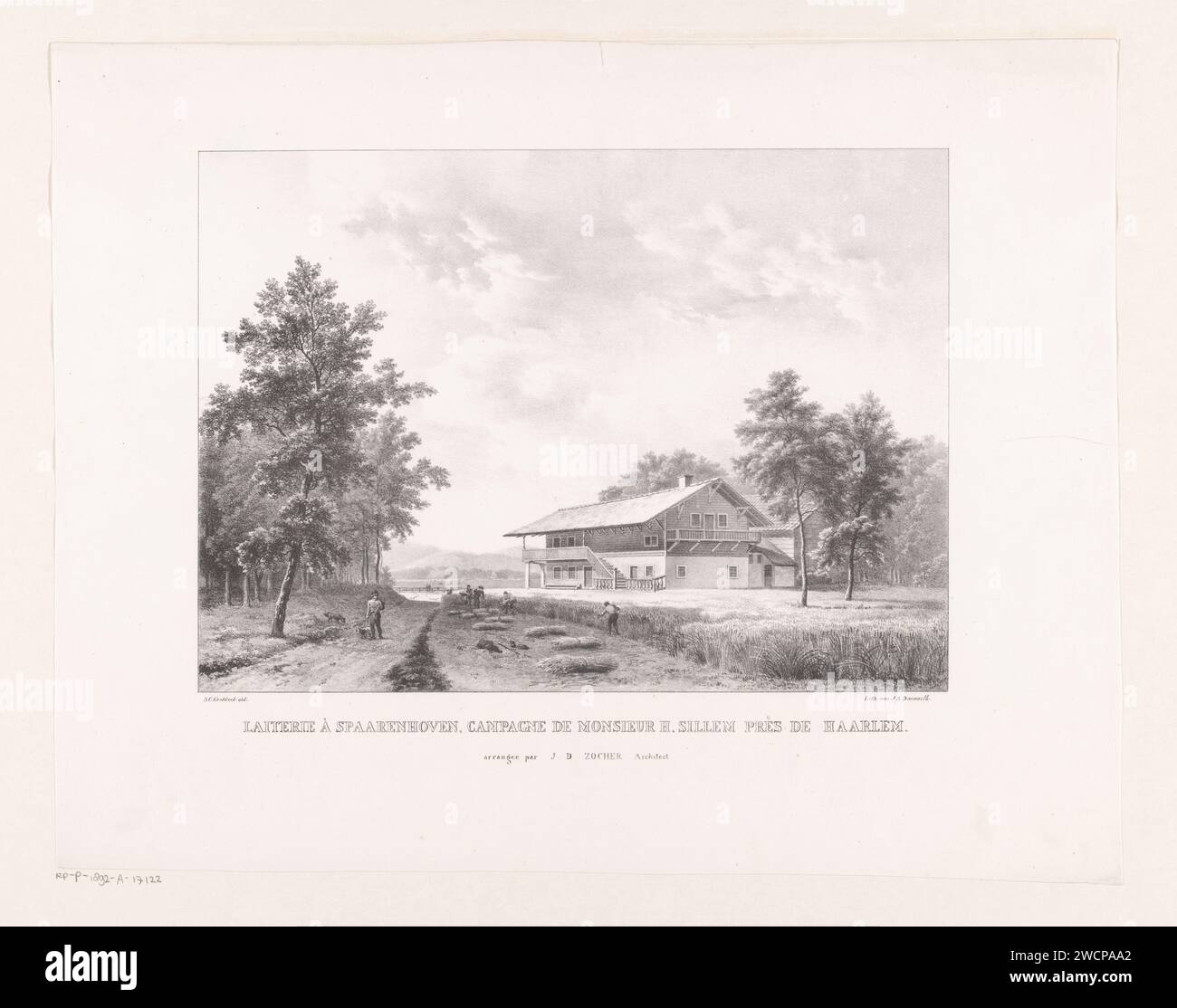 Melkerij on Landgoed Spaarnhove, Barend Cornelis Koekkoek, 1828 - 1833 ...