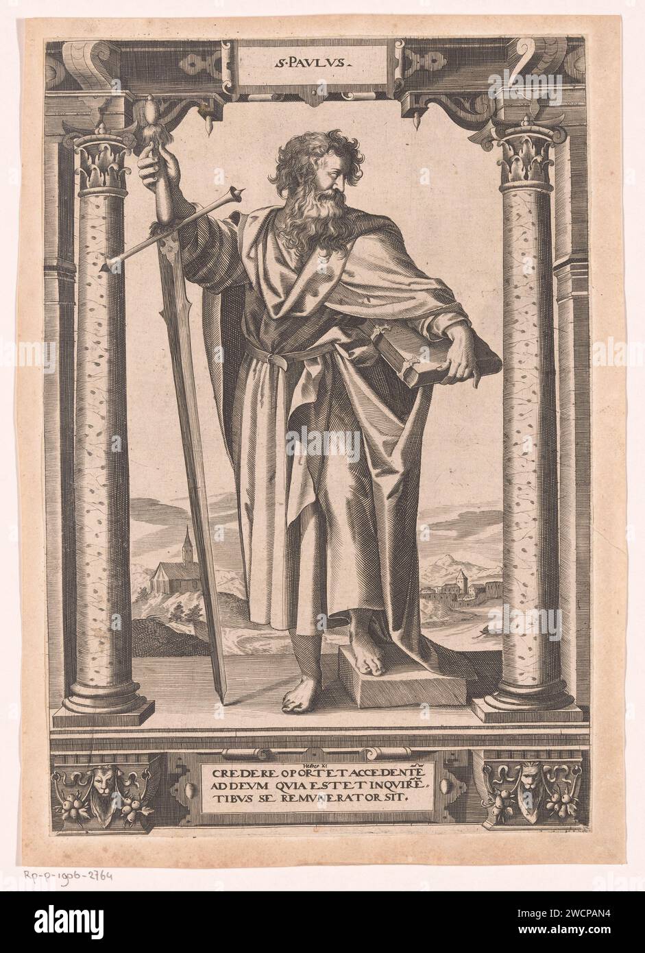 H. Paulus, Apostle of the Gentilen, Dietrich Krüger, 1614 print Bible ...