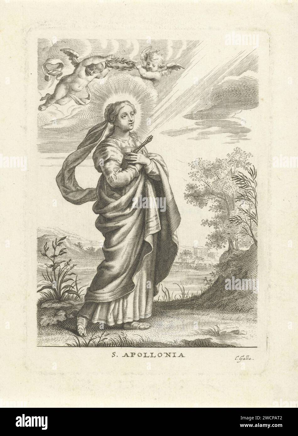 H. Apollonia, Cornelis Galle (1), 1586 - 1650 print The holy Apollonia ...