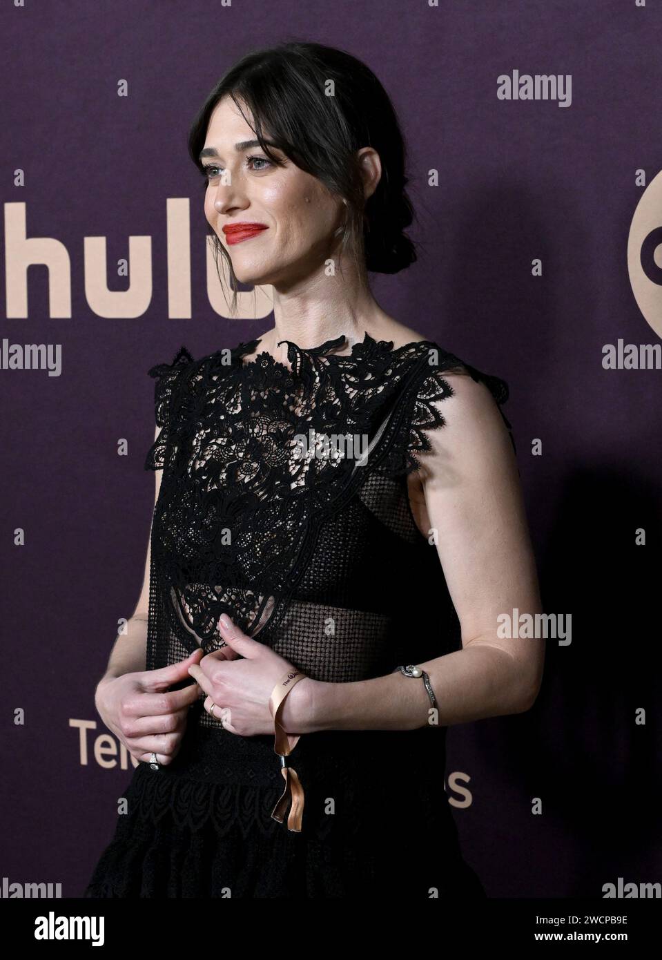 Los Angeles, USA. 15th Jan, 2024. Lizzy Caplan arriving at The Walt ...
