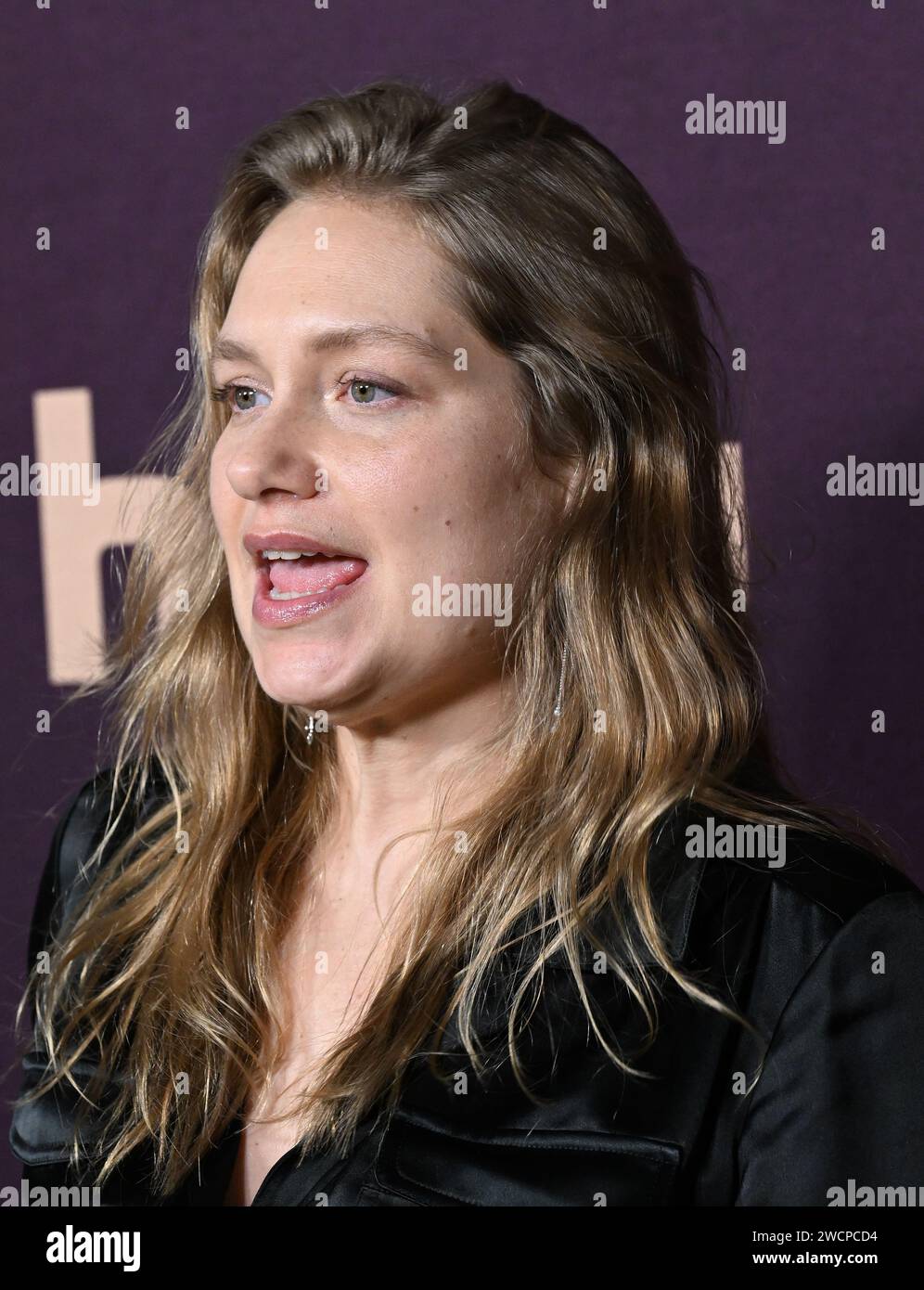 Los Angeles, USA. 15th Jan, 2024. Merritt Wever arriving at The Walt ...