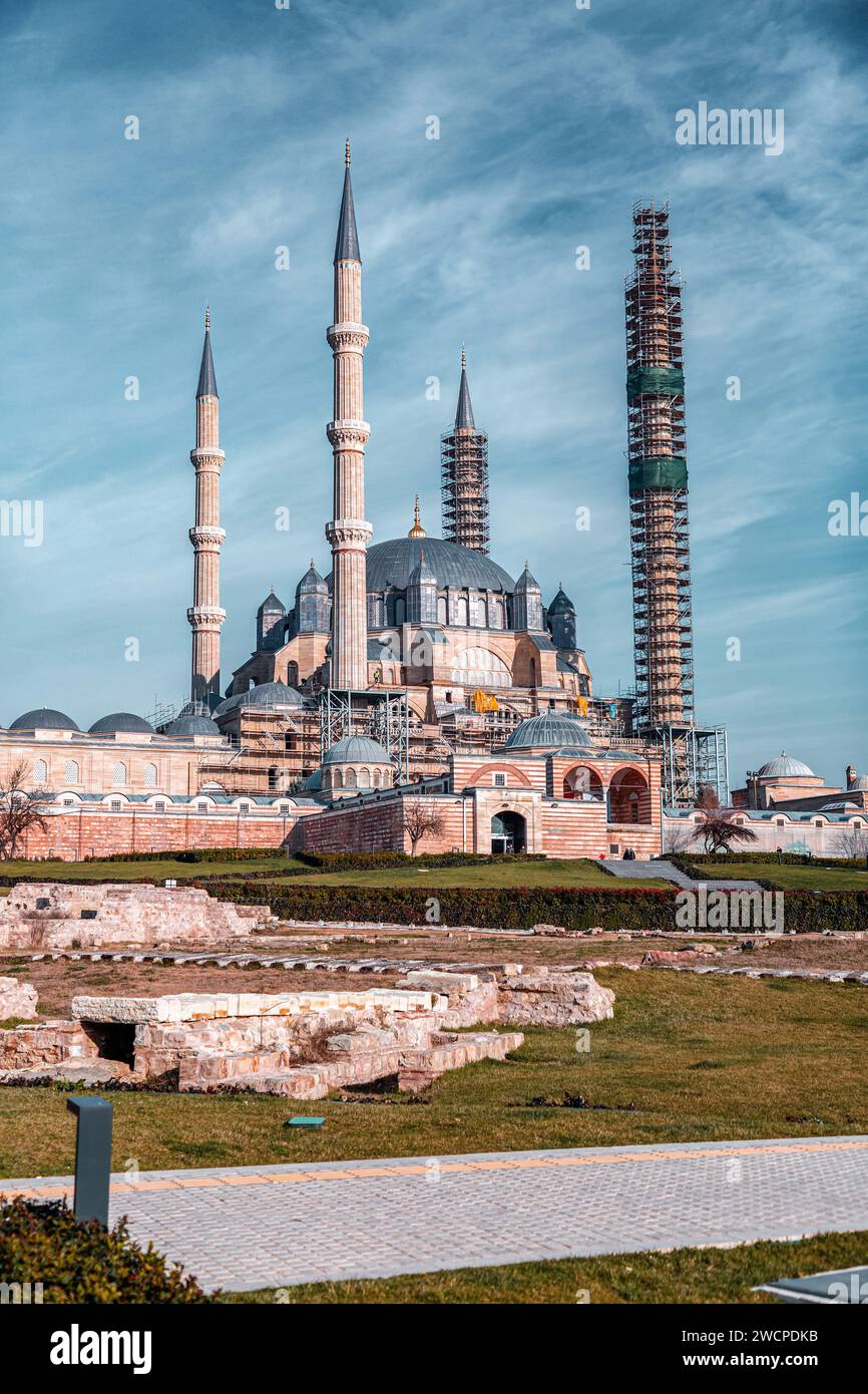 Edirne, Turkiye - JAN 14, 2024: The Selimiye Mosque is an Ottoman ...