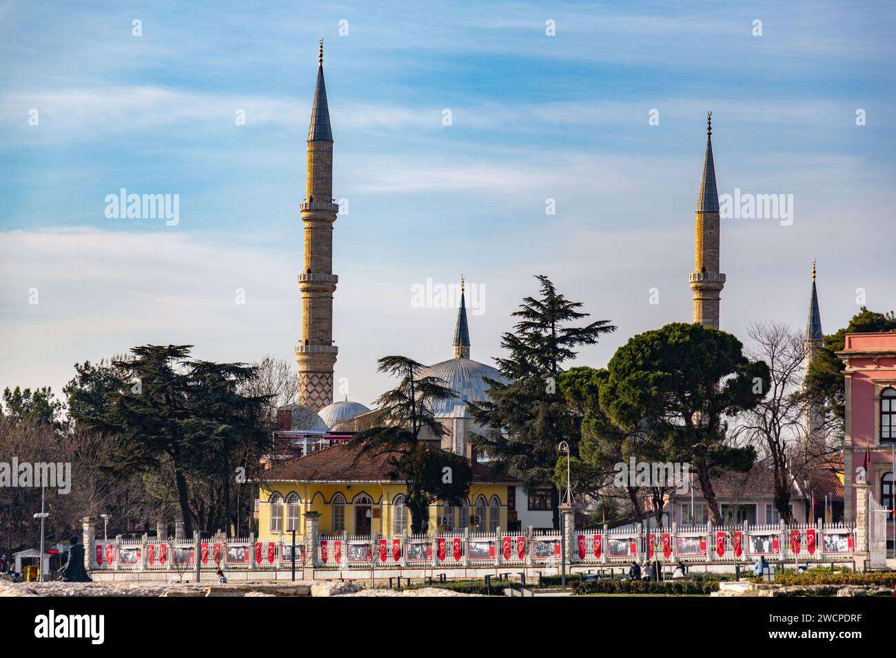 Edirne, Turkiye - January 14, 2024: The Uc Serefeli Mosque is a 15th ...