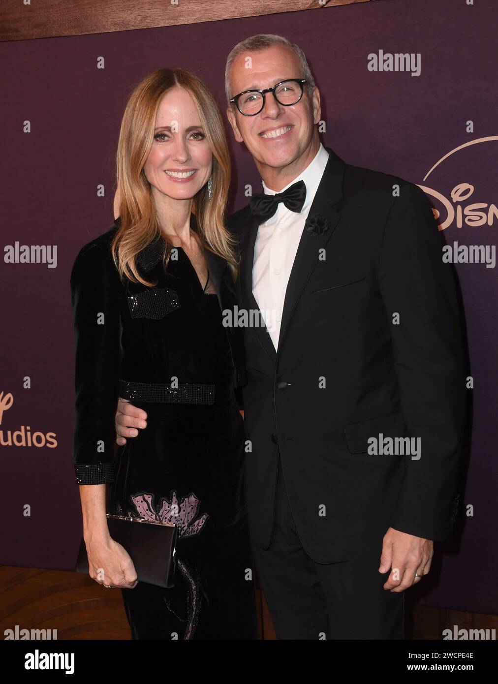 Los Angeles, USA. 15th Jan, 2024. Dana Walden and Matt Walden arriving at The Walt Disney ...