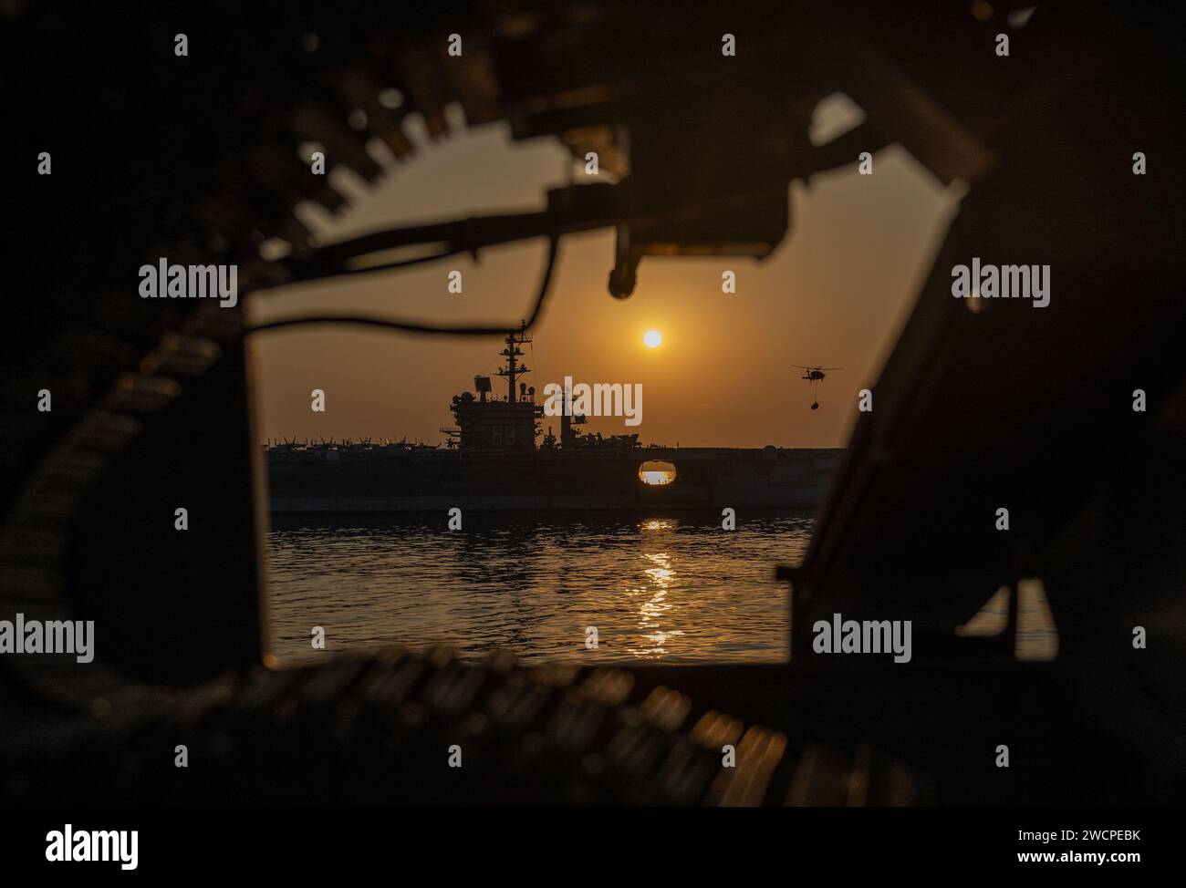 240108-N-CK669-1092 RED SEA (Jan. 8, 2024) The Arleigh Burke-class ...