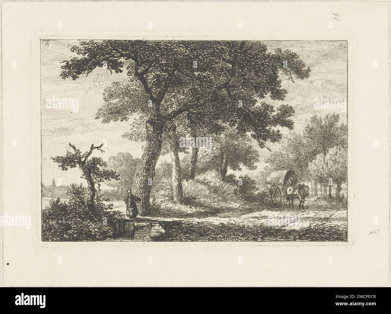 Landscape with covered wagon, Pieter Casper Christ, c. 1860 - c. 1870 ...
