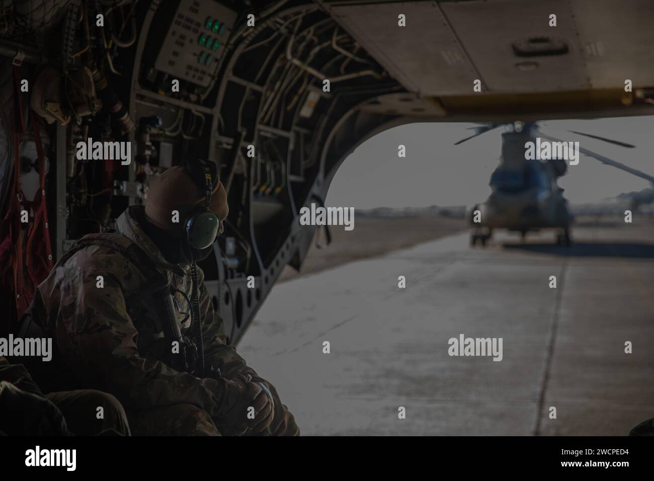A U.S soldier assigned to Cobra Battery, 3rd battalion, 320th Field ...