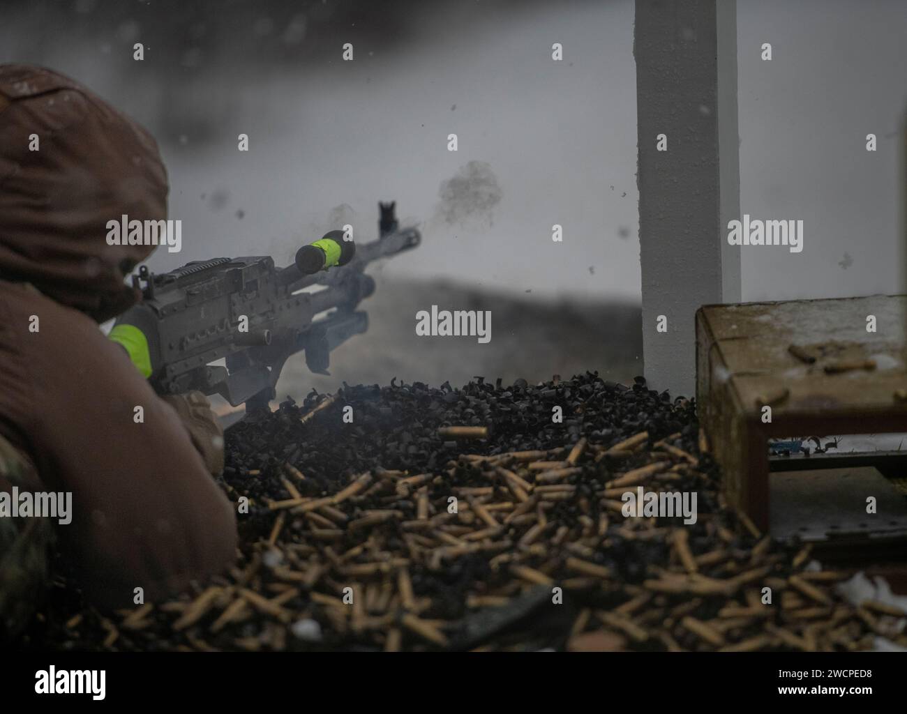 A U.S. Air Force security forces Airman assigned to the Ohio National ...