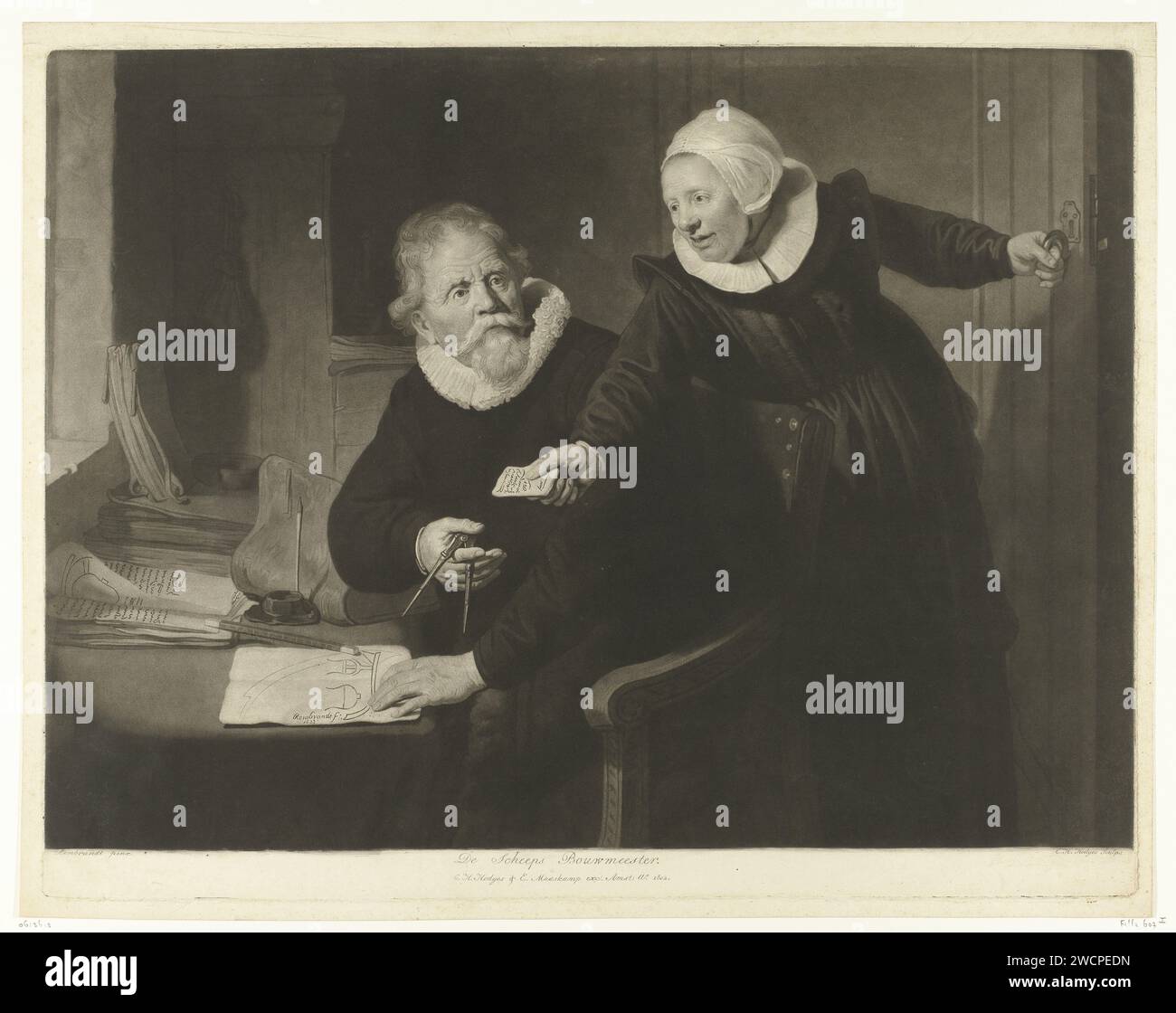 Shipbuilder Jan Rijcksen and his wife Griet Jans, Charles Howard Hodges ...