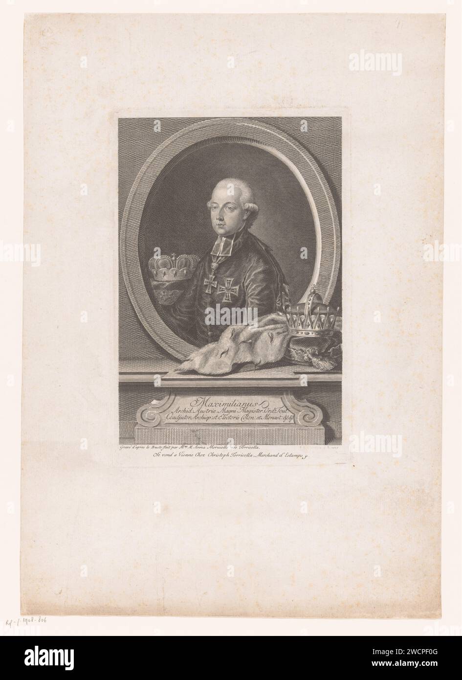 Portrait of Maximilian Frans van Austria, Elector of Cologne, Anonymous ...