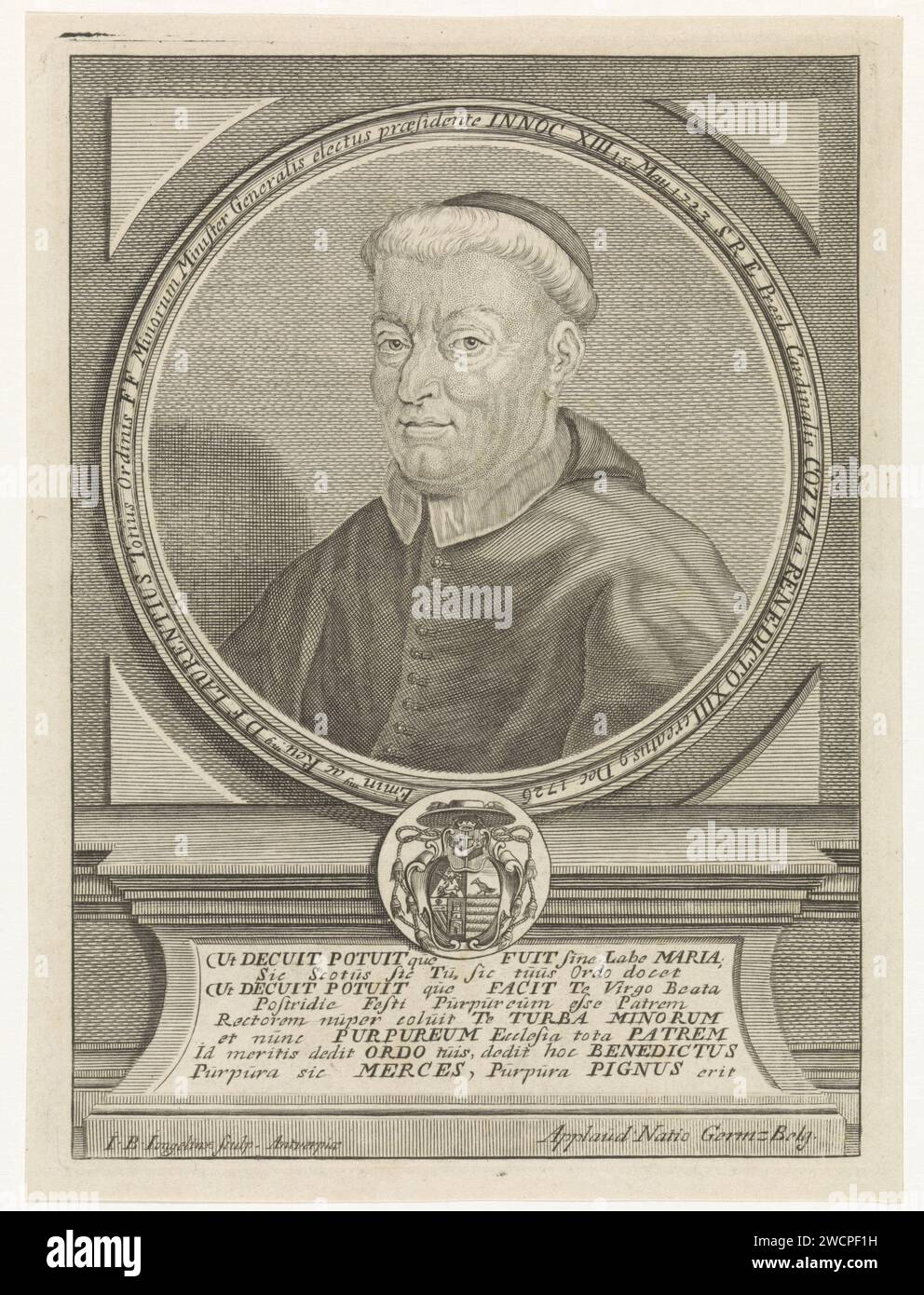 Portrait of Lorenzo Cozza, Jan Baptist Jongelinx, in or after 1726 ...