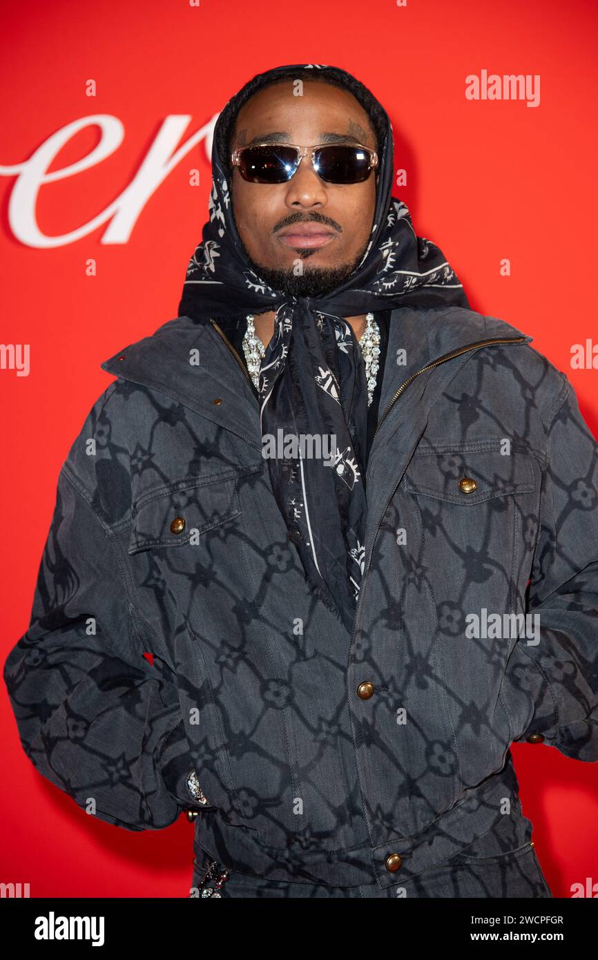 Paris, France. 16th Jan, 2024. Quavo attending the Louis Vuitton ...