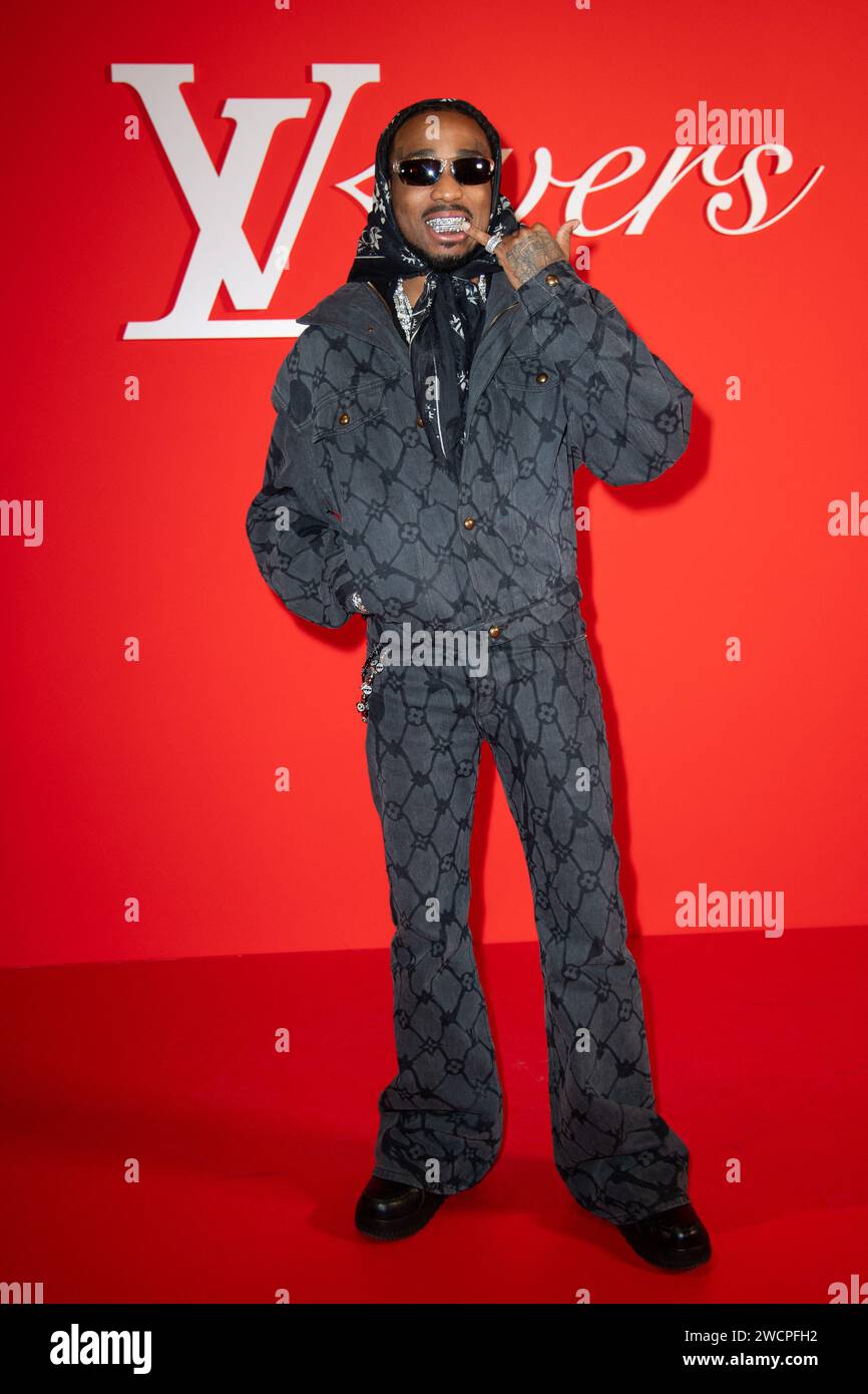 Paris, France. 16th Jan, 2024. Quavo attending the Louis Vuitton ...