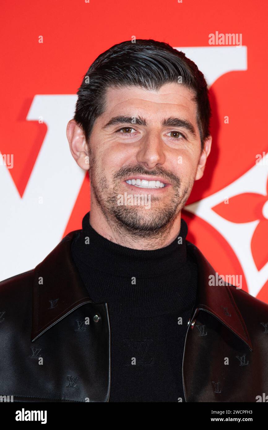 Thibaut Courtois attending the Louis Vuitton Menswear Fall/Winter 2024 ...