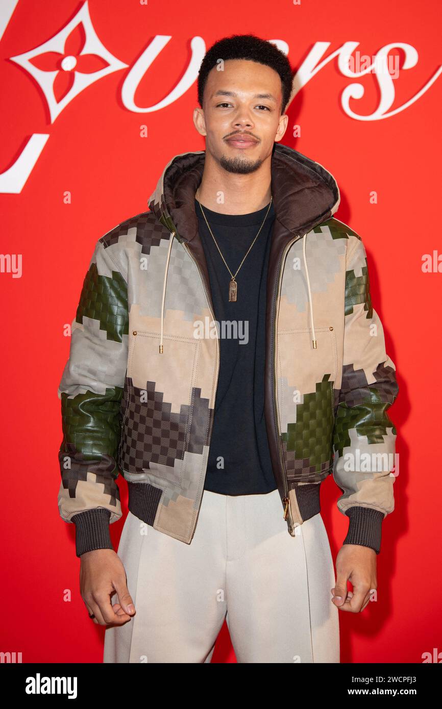 Paris, France. 16th Jan, 2024. Melvin Boomer attending the Louis ...